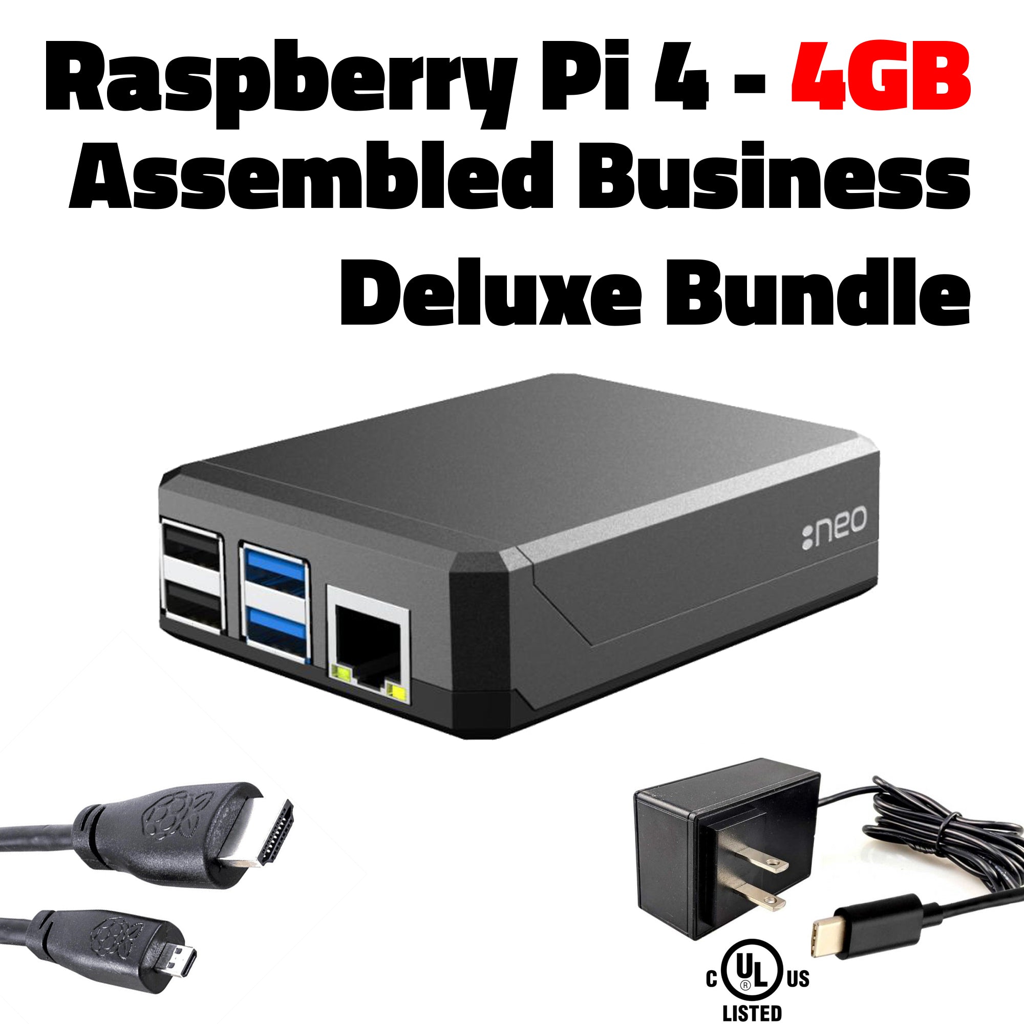 MakerBright Business Basics Bundle w/Raspberry Pi 4 (2GB) - MakerBright