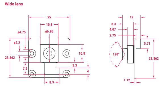 Raspberry Pi Camera Module 3 Wide Angle - MakerBright